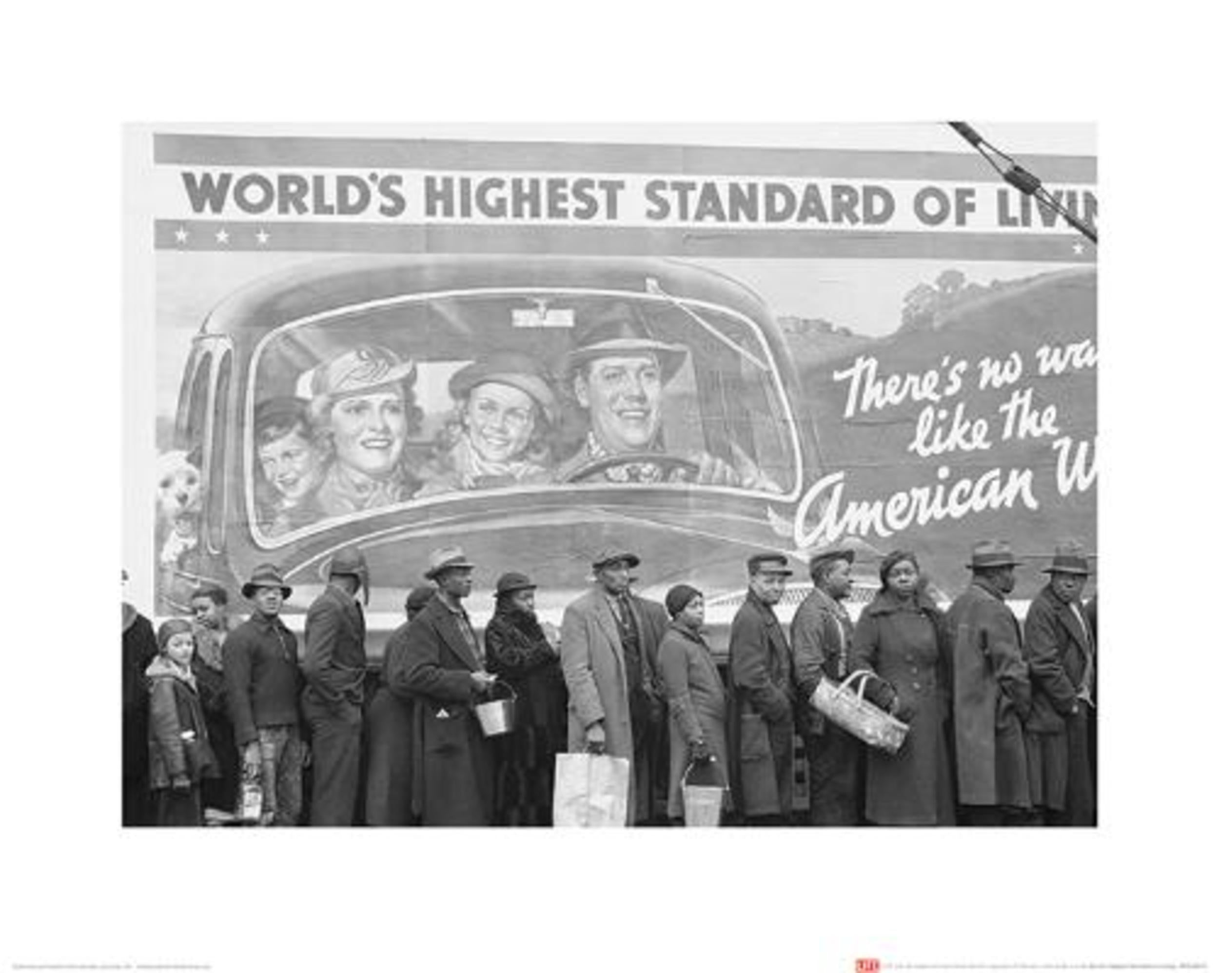 Time Life World's Highest Standard of Living Póster 40x50cm