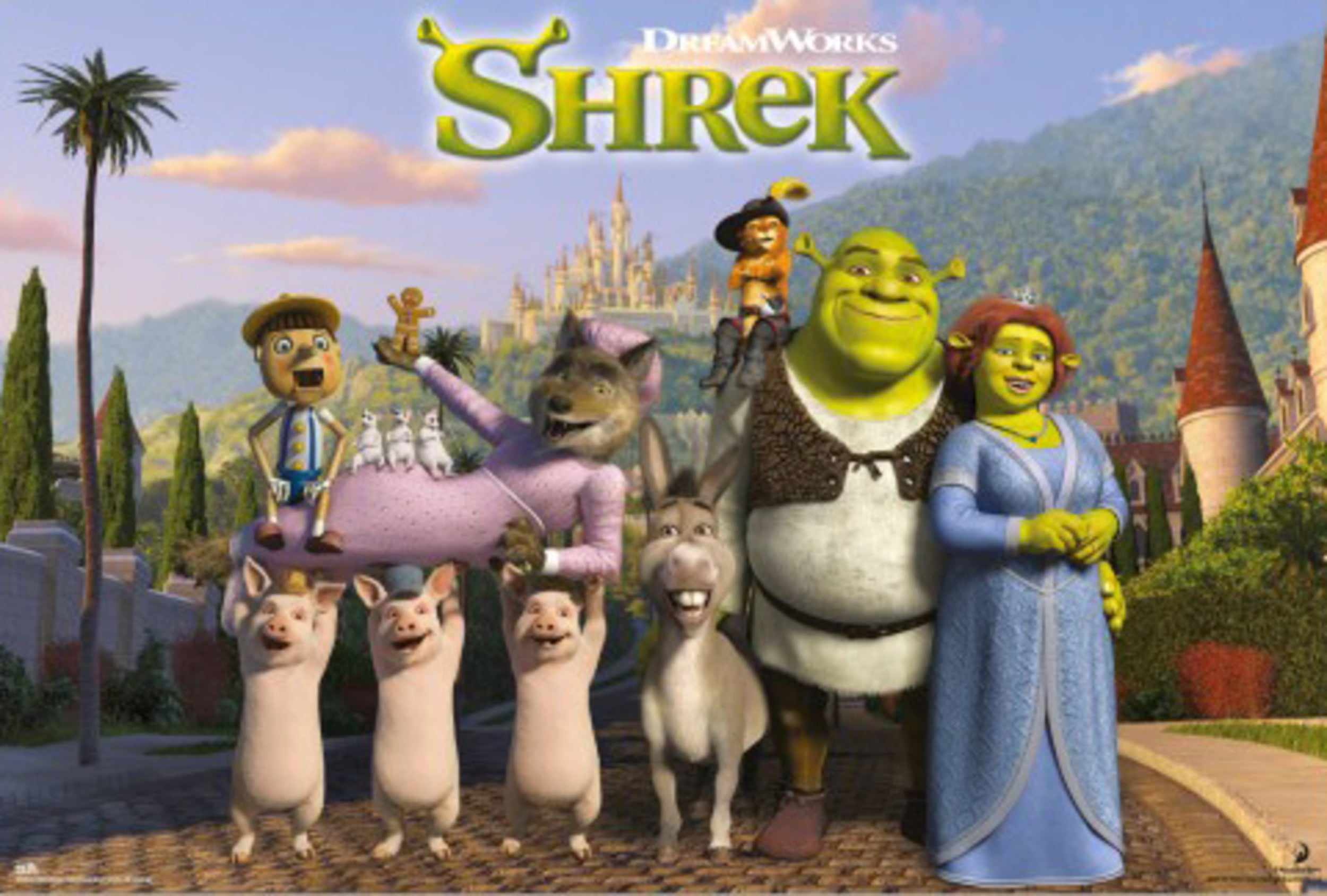 Póster Dreamworks Shrek 91,5x61cm | Yourdecoration.es